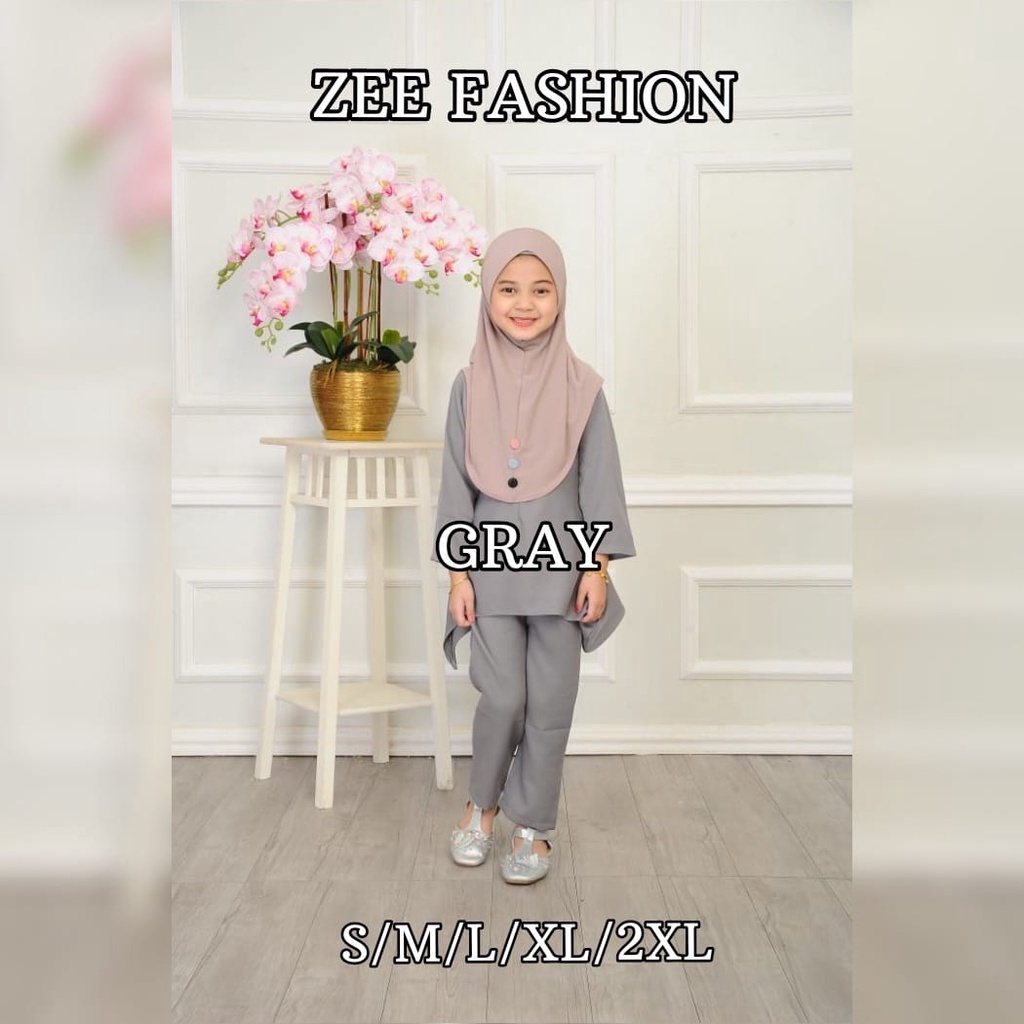 BAJU BUDAK SUIT ZARA MUSLIMAH BASIC BLOUSE DAN SELUAR SET READY STCOK ...