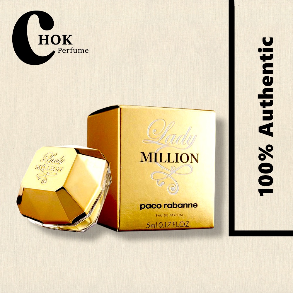 Paco Rabanne Lady Million EDP 5ml Perfume Miniature (W) | Shopee Malaysia