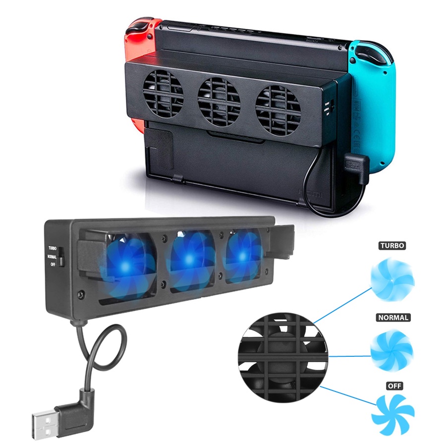 VGTIME USB Cooling Fans for Nintendo Switch Docking Station Fans with ...