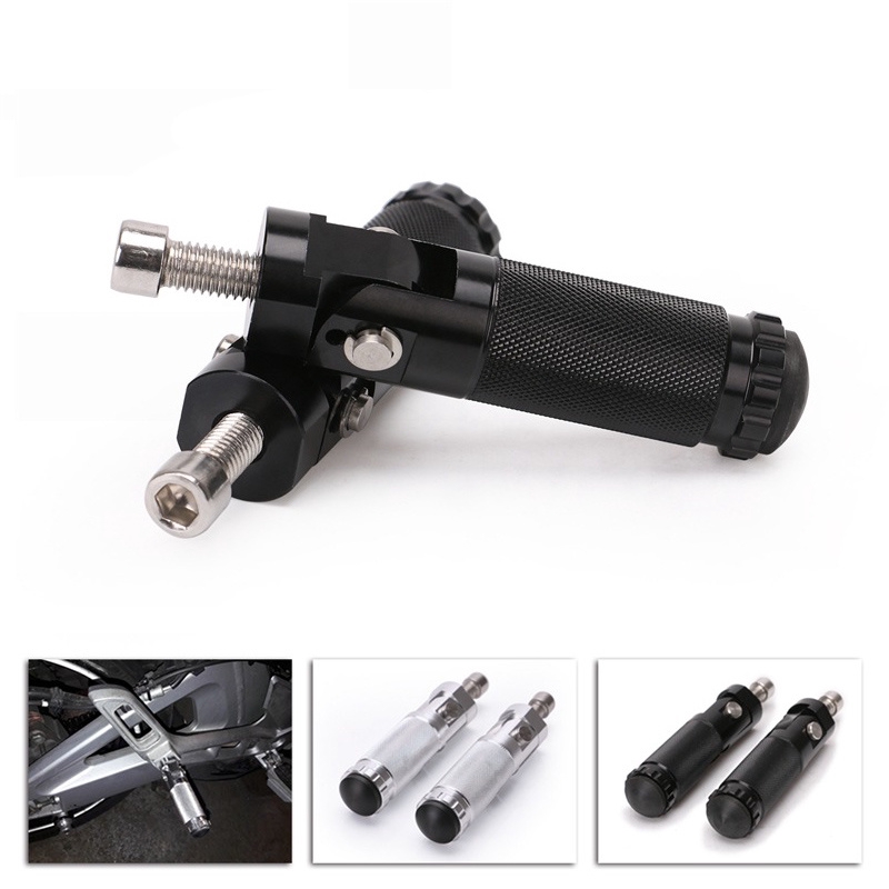 2pcs CNC Universal Motorcycle Racing Bike Folding Foot Pegs Footrests ...