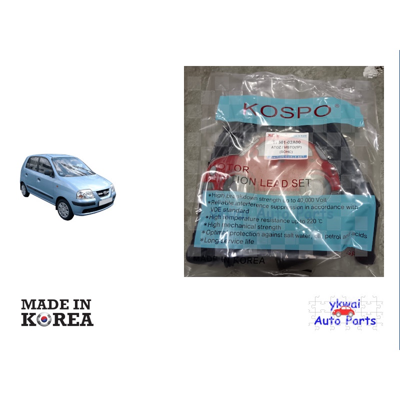 Hyundai Atos 1.1cc Spark Plug Cable (5 Cables) | Shopee Malaysia