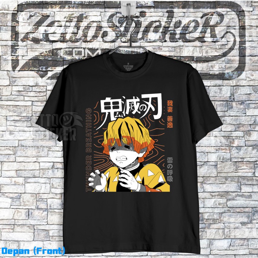 Demon Slayer T-shirt Zenitsu Design 1 (Kimetsu No Yaiba) | Shopee Malaysia