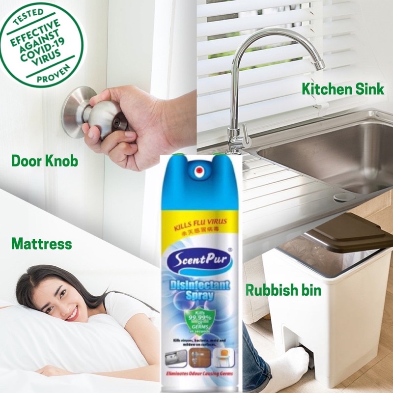 Scent pur Disinfectant Spray Morning Dew Dettol (400ml) | Shopee Malaysia