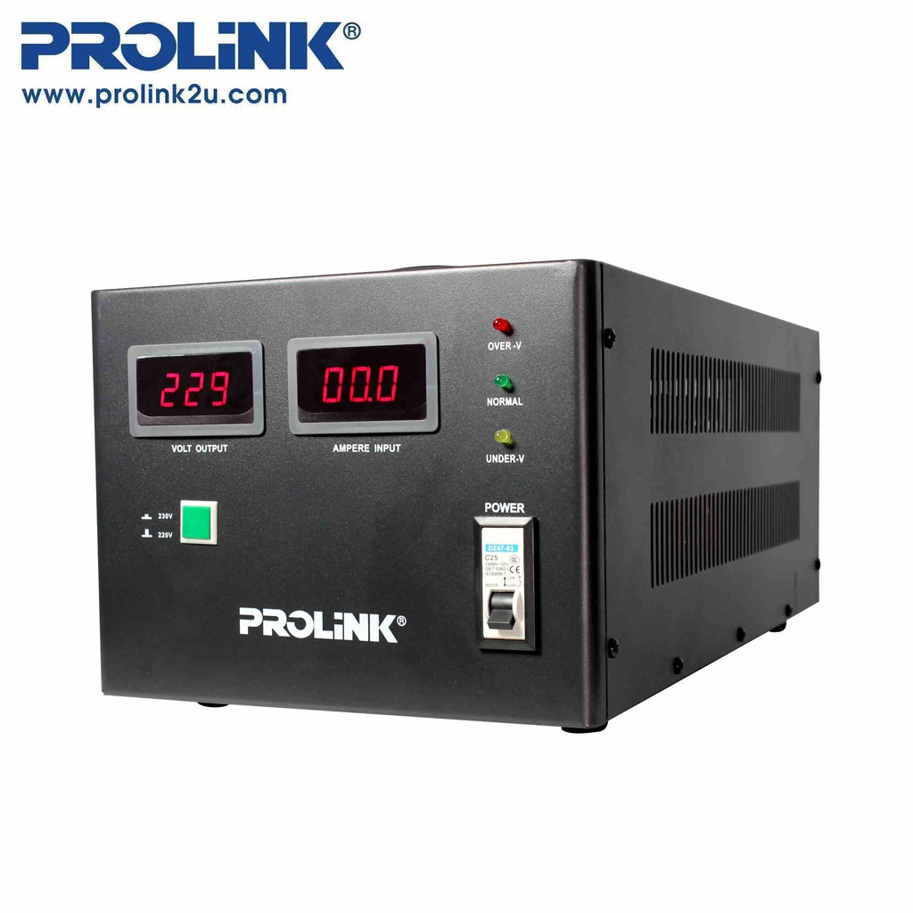 PROLiNK 5KVA/4000W Servo Motor Control Industrial Grade Stabilizer AVR ...