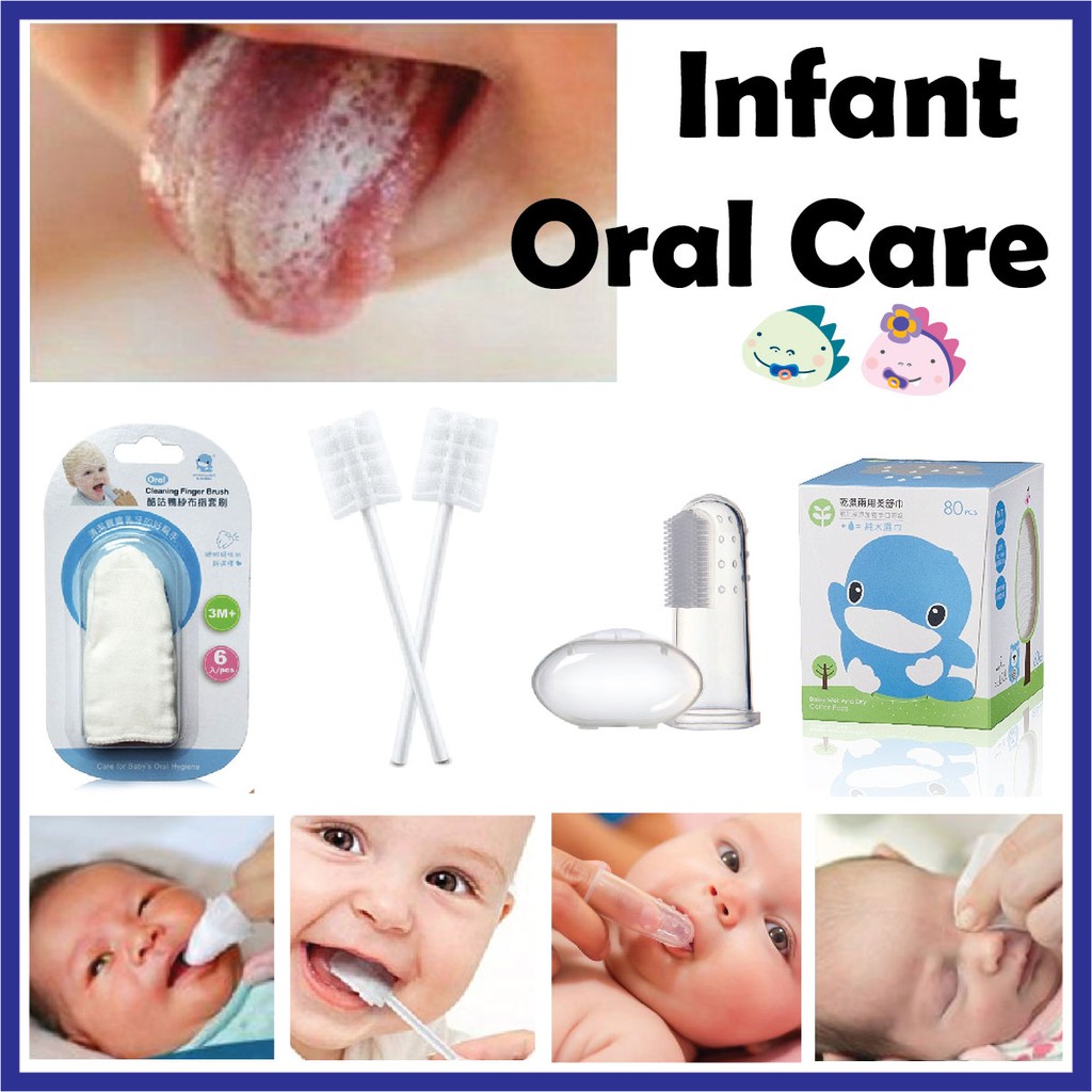 Kuku Oral Cleaning Finger Brush kain cuci mulut bayi 1 box 6 pcs ...