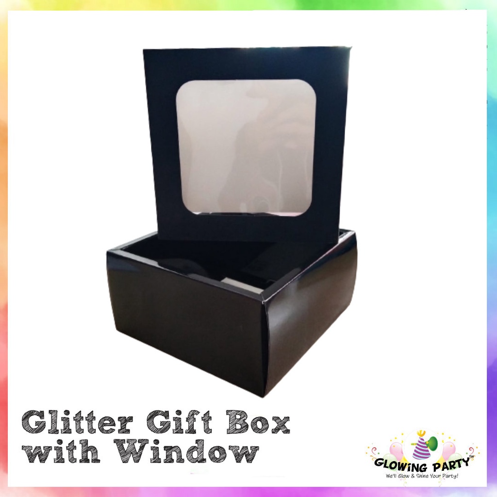 Glitter Gift Box with Window | Shopee Malaysia