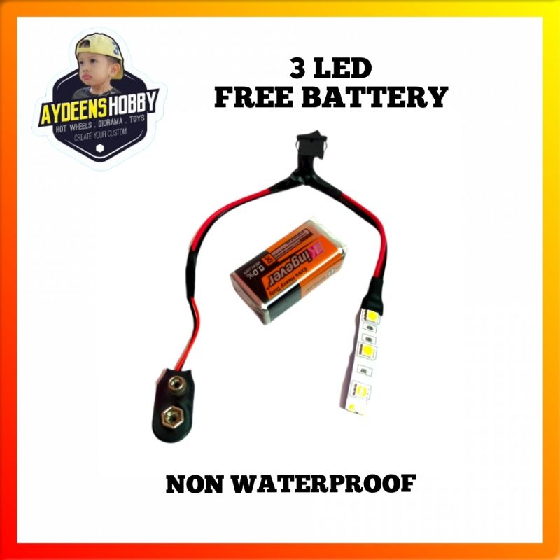 DIORAMA LED LIGHT SET (3 LED) FOR DIORAMA (FREE BATTERY) | Shopee Malaysia