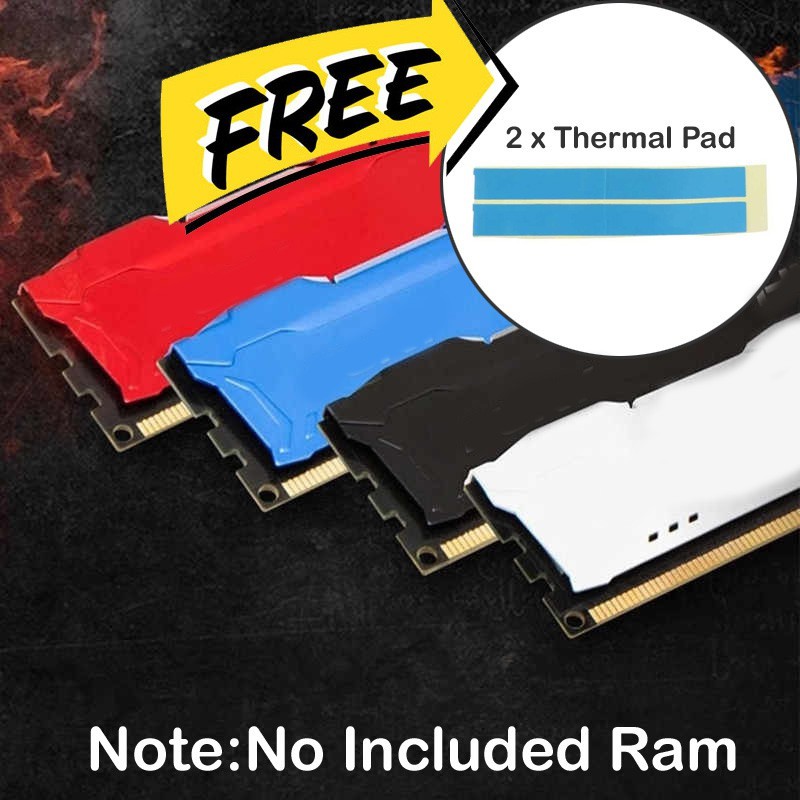 Computer Memory Cooler Radiator Ram Heatsink For Ddr2 Ddr3 Ddr4 Ram Amor Vest 2pcsset For 1 