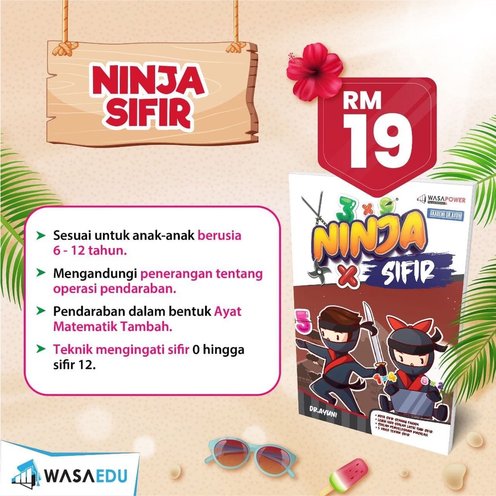 BUKU NINJA SIFIR Teknik Menghafal sifir Dengan Cepat dan Pantas ...