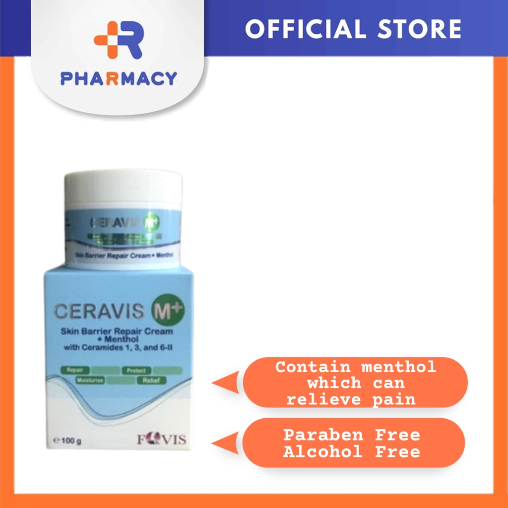 R Pharmacy | Ceravis M+ Skin Barrier Repair Cream + Menthol 100g ...