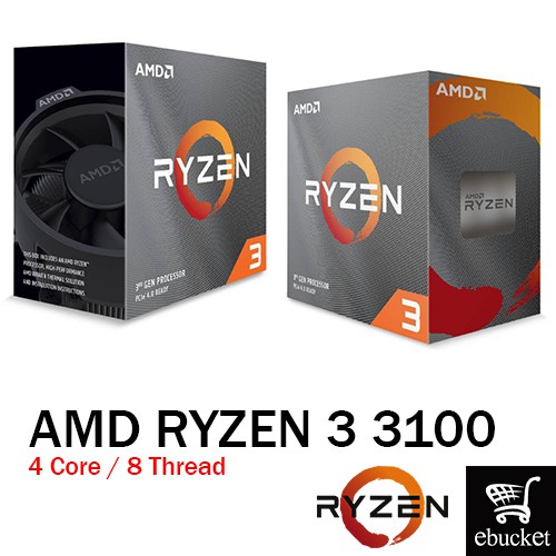 AMD RYZEN 3 3100 4 CORE AM4 PROCESSOR | Shopee Malaysia