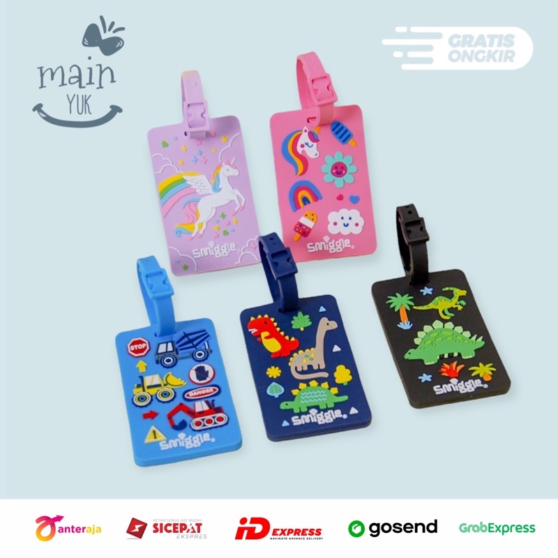 Mainyuk - Smiggle Bag Tags for Girls Boys Name Tag Smiggle Rubber ...