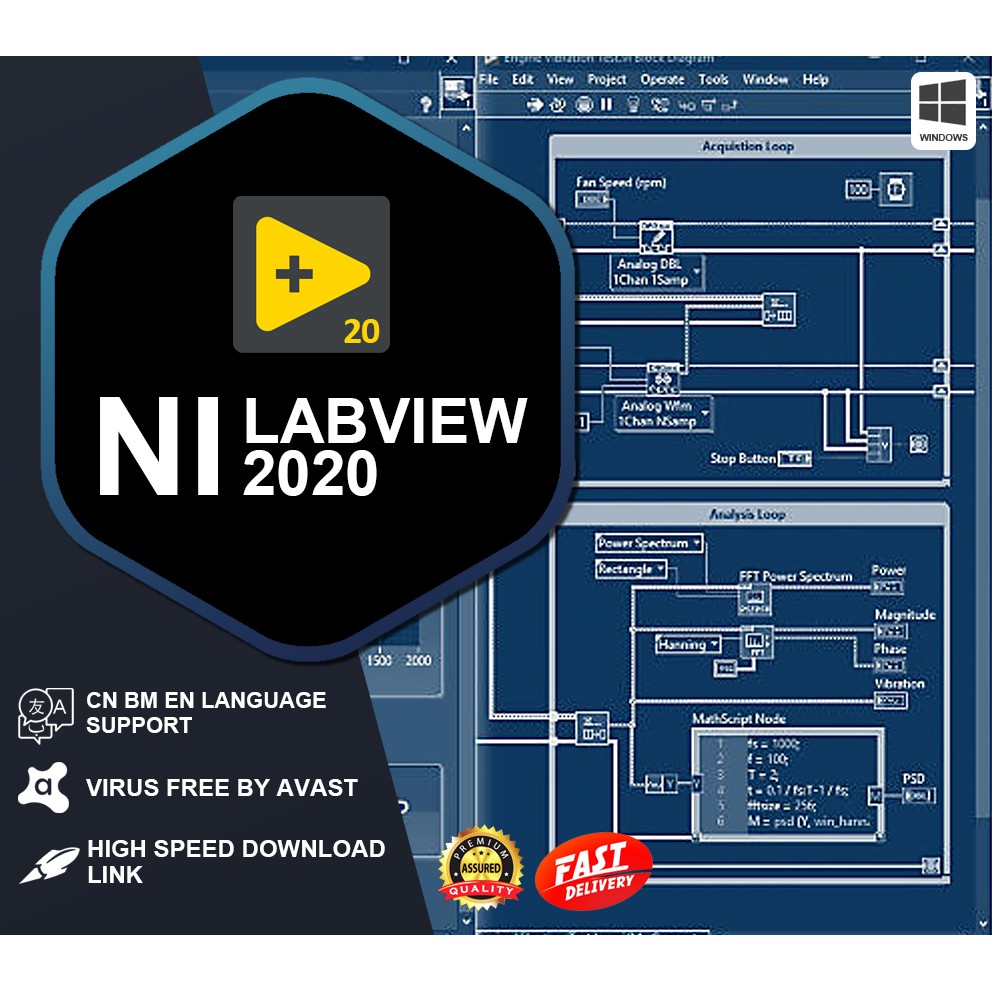 NI LabView 2020 SP1 v20 [Updated Jan 2021] for Windows | Shopee Malaysia