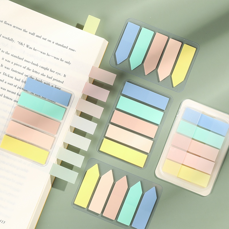 SS Pastel Colour PVC Bookmark Label Post-It Note Sticky Note Stationery ...