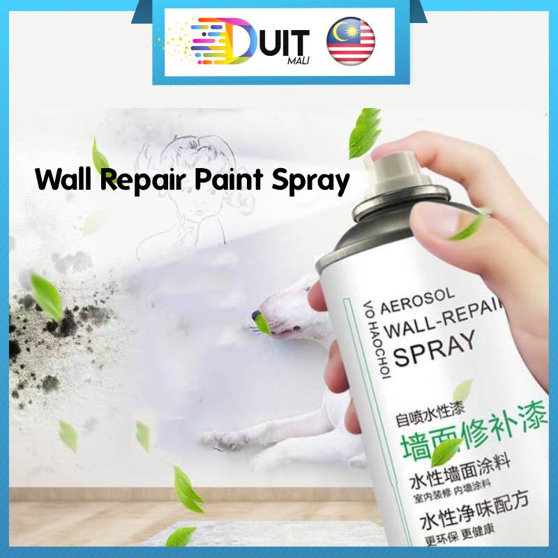 Duitmali Spray Cat Dinding Cat Putih Wall Repair Spray Wall Fix Wall ...