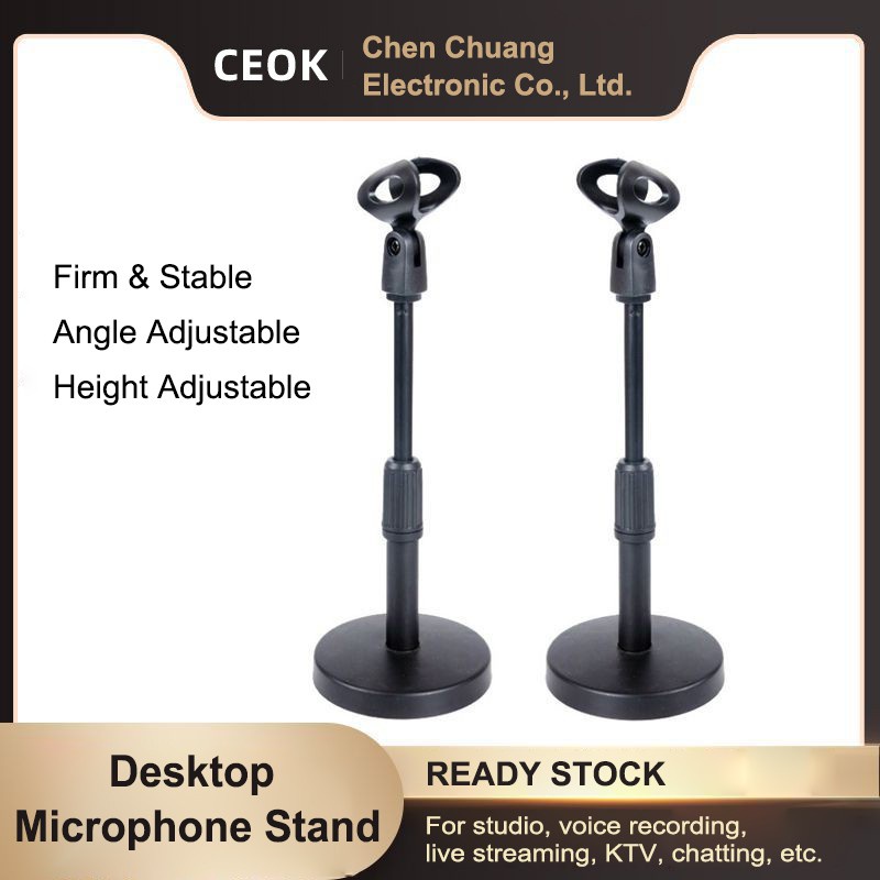 KIDSFUN366 Desktop Microphone Stand, Upgraded Hight & Angle Adjustable ...