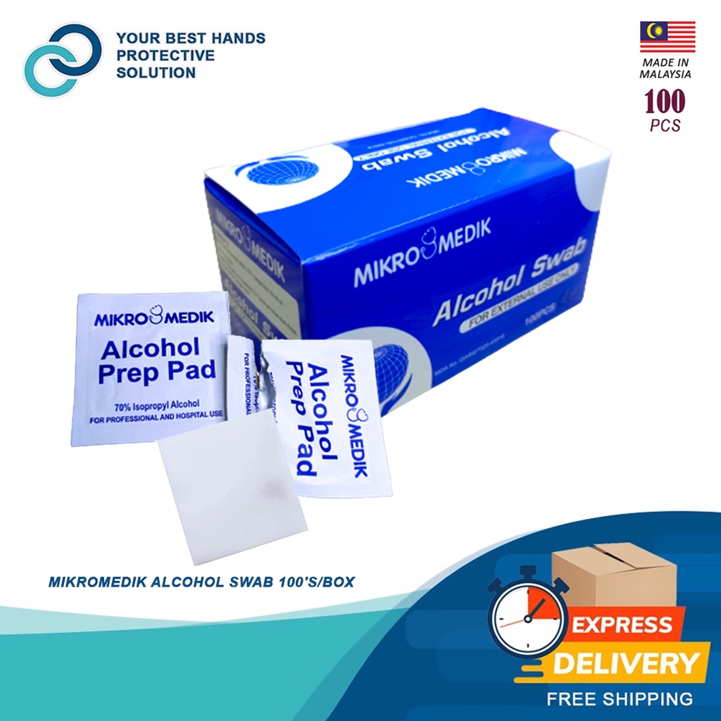 Mikromedik Alcohol Swab 100's/box | Shopee Malaysia