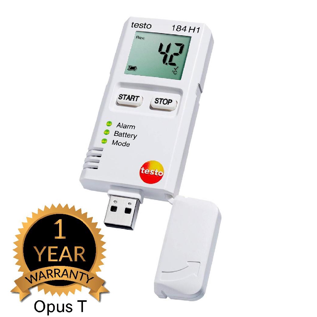 testo 184 H1 - Air humidity and temperature data logger for transport ...