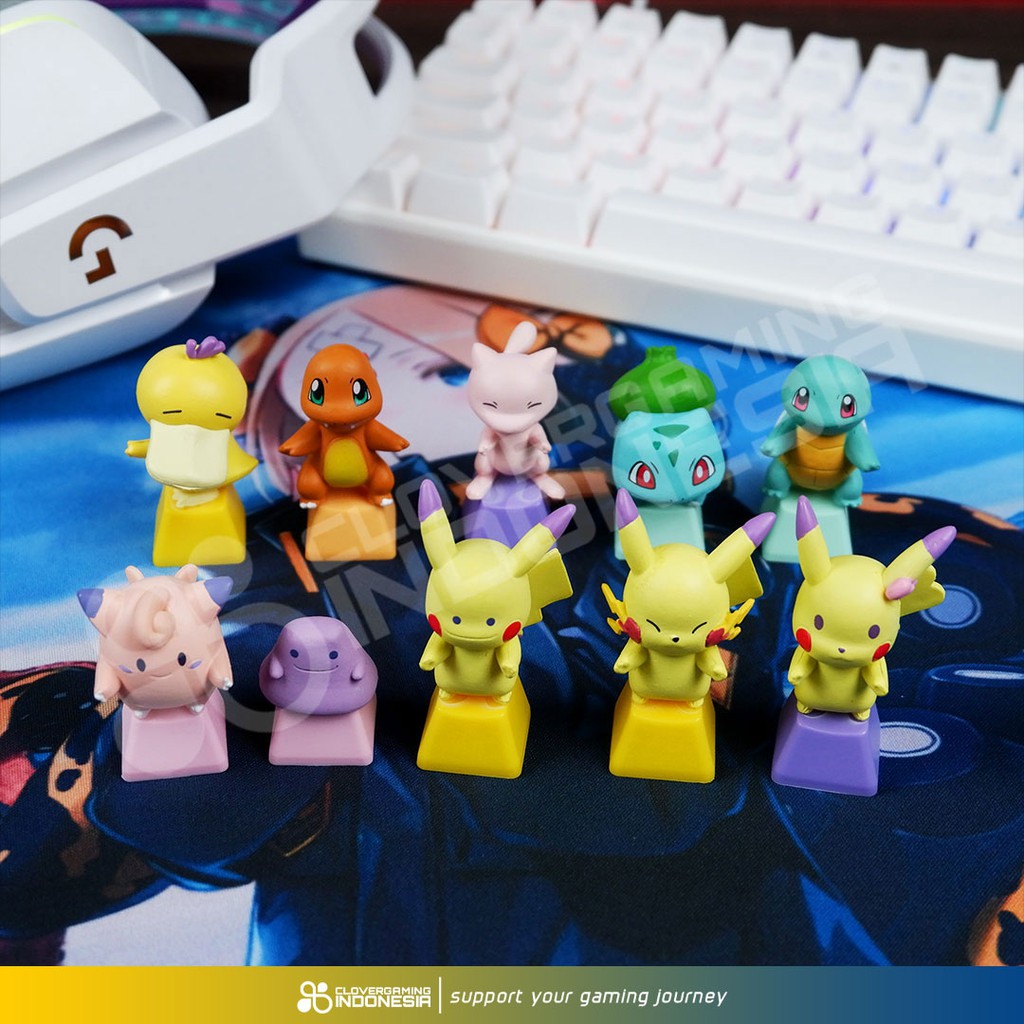 Pokemon Keycaps 3D Character - Artisan Keycaps for Mechanical Keyboard ...