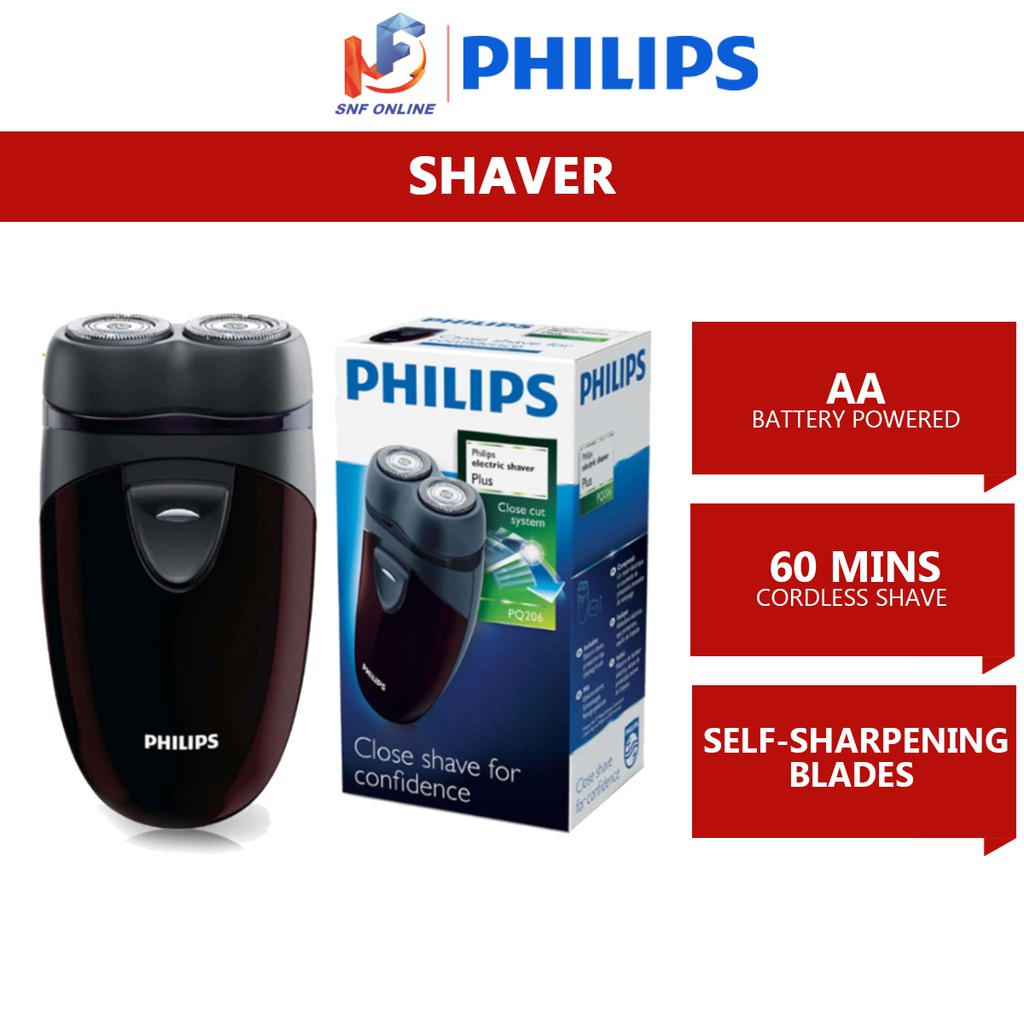 Philips Battery Shaver PQ206/18 PQ206 | Shopee Malaysia