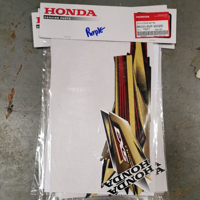 HONDA EX5 DREAM Stripe / Sticker Cover Set 100% ORI | Shopee Malaysia