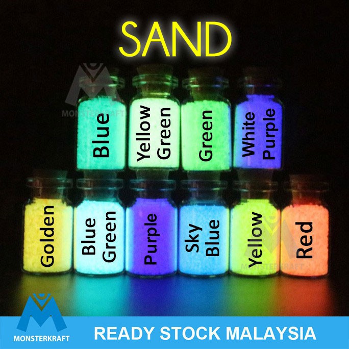 10 grams Glow in the Dark Sand, Fluorescent Sand Particles ...