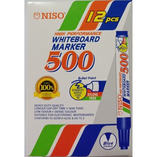 [JT eSTORE] NISO White Board Marker 500 - Blue/ Red/ Black (1Pcs ...