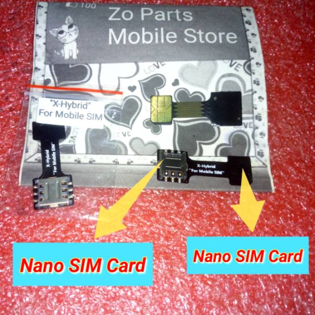 (New)Nano To Nano X-Hybrid Dual SIM Card Adapter Converter Flexible ...