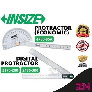 INSIZE 180 / 360 Degree Protractor Angle Ruler Degree [4780-85A] (0-180 ...