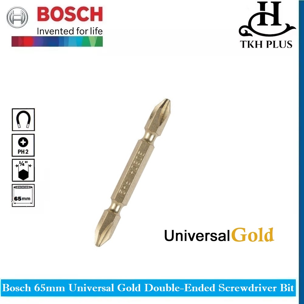 Bosch Universal Gold PH2 x 65mm Double-Ended Screwdriver Bit | Shopee Malaysia