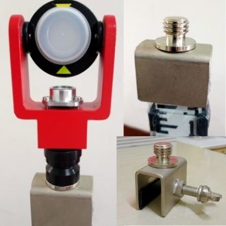 CLAMP OF MINI PRISM WITH LEVELING STAFF /CLAMP OF MINI PRISM HOLDER ...