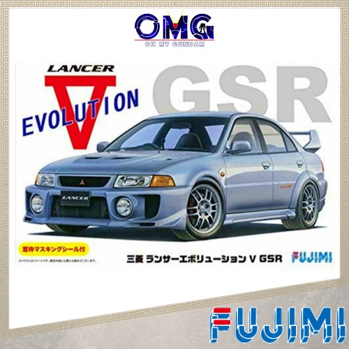 Fujimi 1/24 Mitsubishi Lancer Evolution V GSR with Window Frame Masking ...