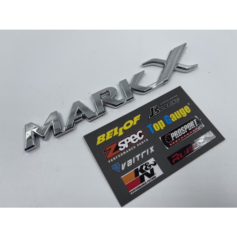 Toyota Mark X Emblem Wording Logo Badge Chrome | Shopee Malaysia