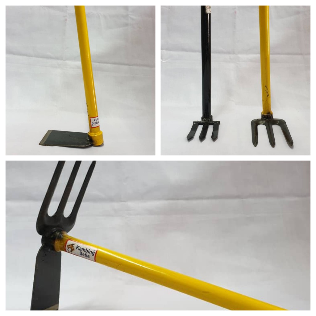 Cangkul Besi Steel Hoe Cangkul Metal Pendek Tebal (dua kepala) | Shopee ...