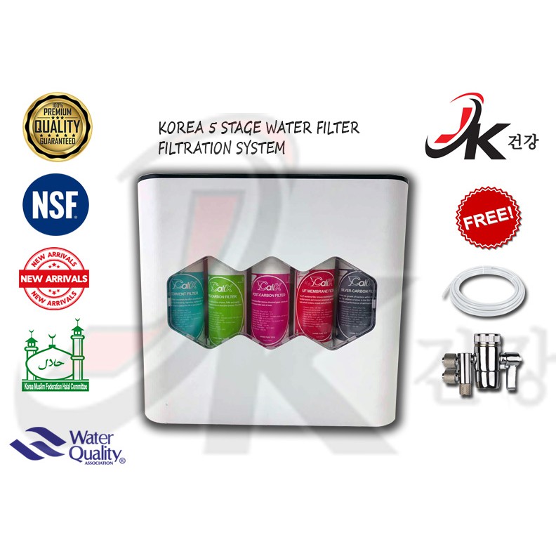 [ REDUCTION MYR 6.00 ] NEW Korea Water Filter 5 Stage Halal Filtration ...