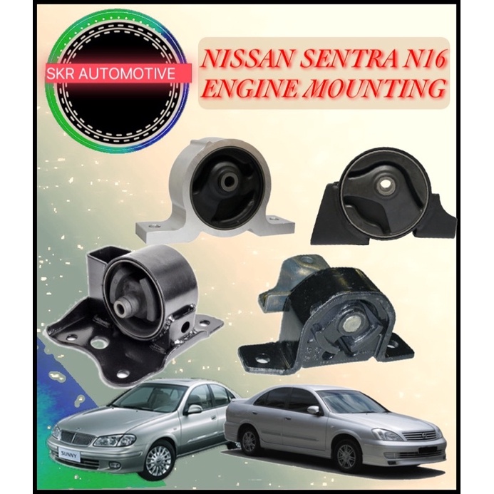 NISSAN SENTRA N16 ENGINE MOUTING (AUTO) FULL SET (4 PCS) | Shopee Malaysia