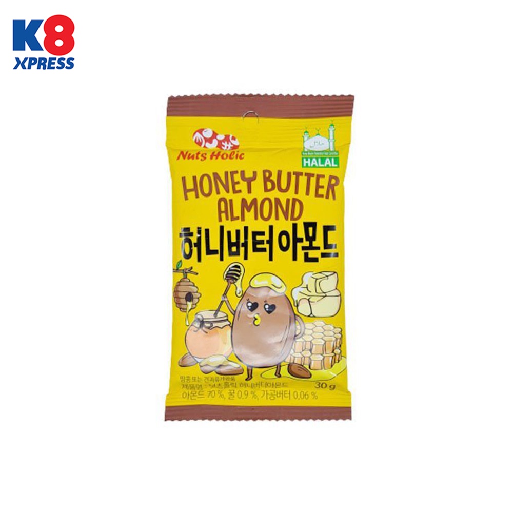 NUTS HOLIC HONEY BUTTER ALMOND (30g) | Shopee Malaysia