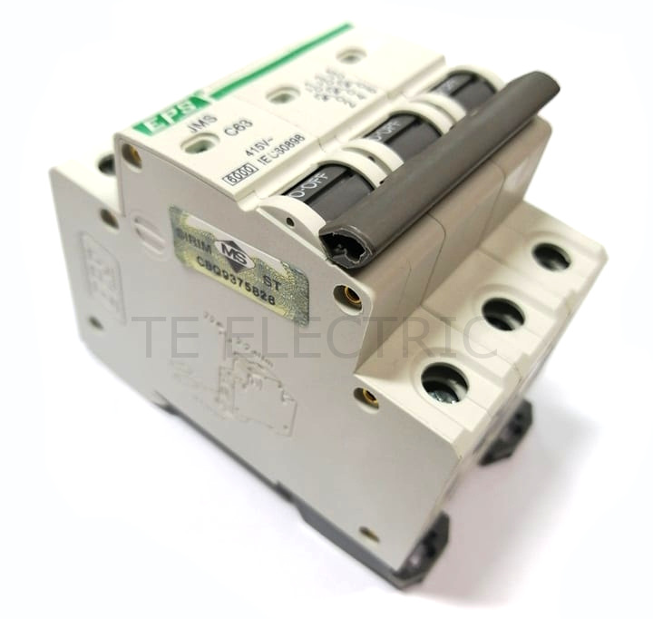 EPS 63A 3 POLE MCB C CURVE 415V (6KA APPROVED SIRIM) | Shopee Malaysia