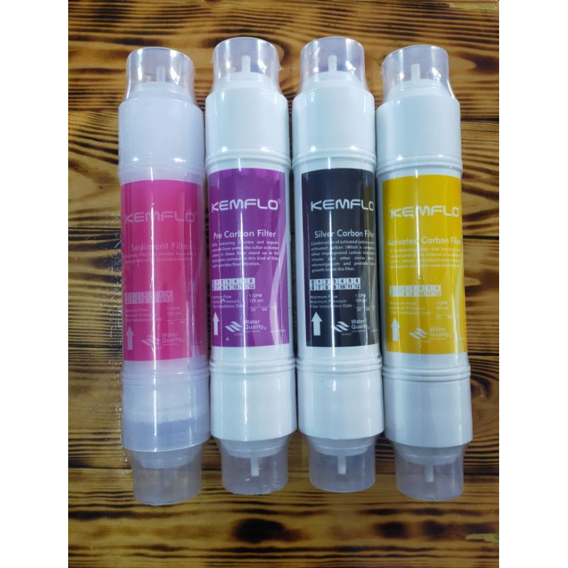 KEMFLO water filter cartridge 4 in 1 jenis I-Type Size 10 inch | Shopee ...