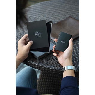 ROYCEBAN DAVINCI SERIES [MIDNIGHT] | Card Wallet Slim Pop Up Metal Card ...