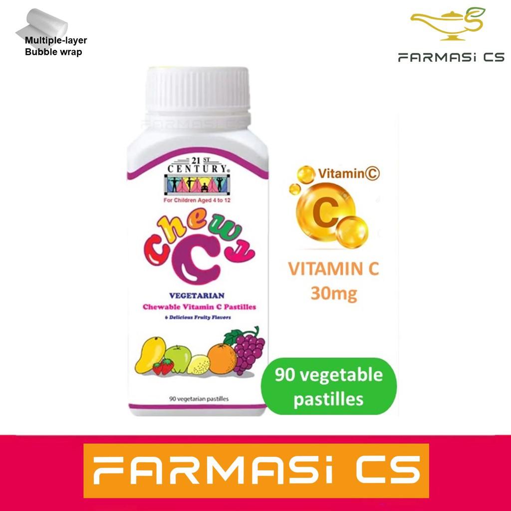 21st Century Chewy C 30mg 90 vegetable pastilles EXP:12/2024 [ Chewable ...