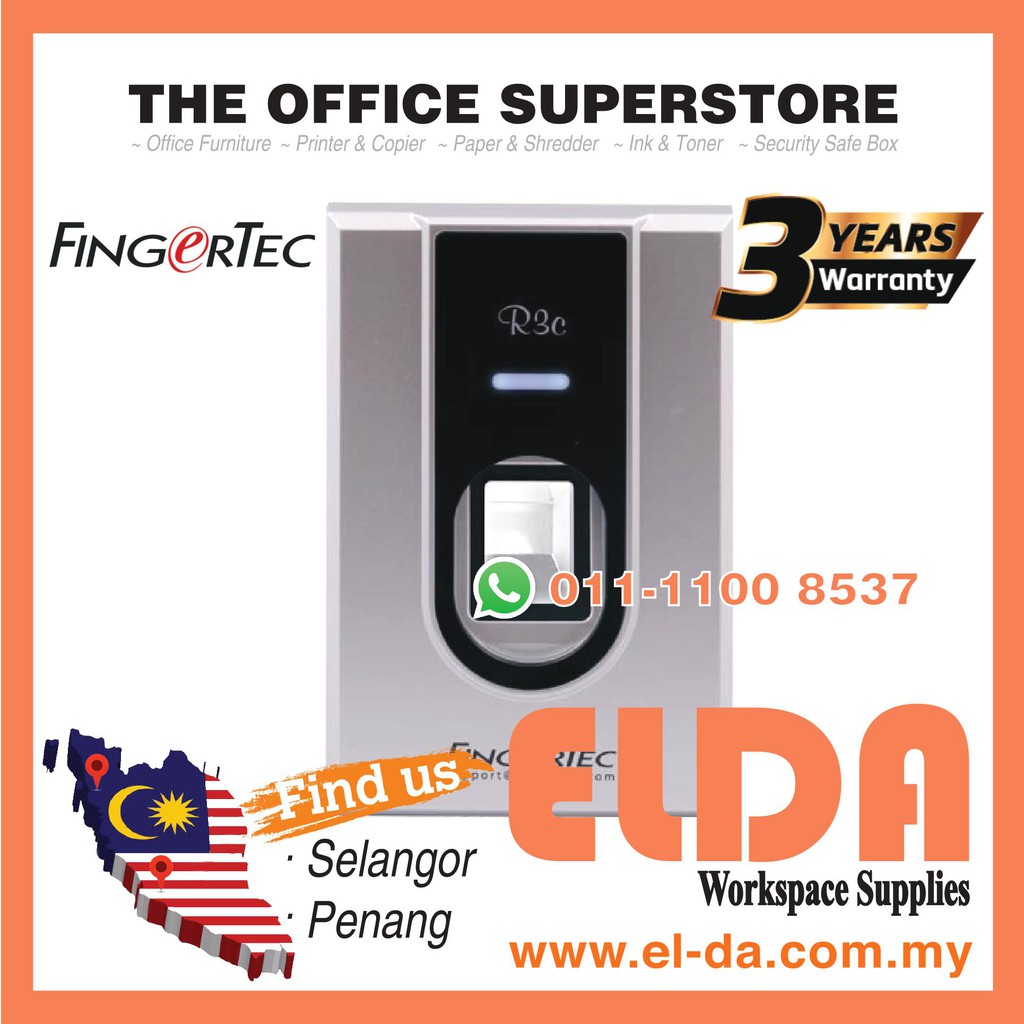 **Imbasan Jari** FingerTec R3c (Slave) (Fingerscan Time Attendance ...