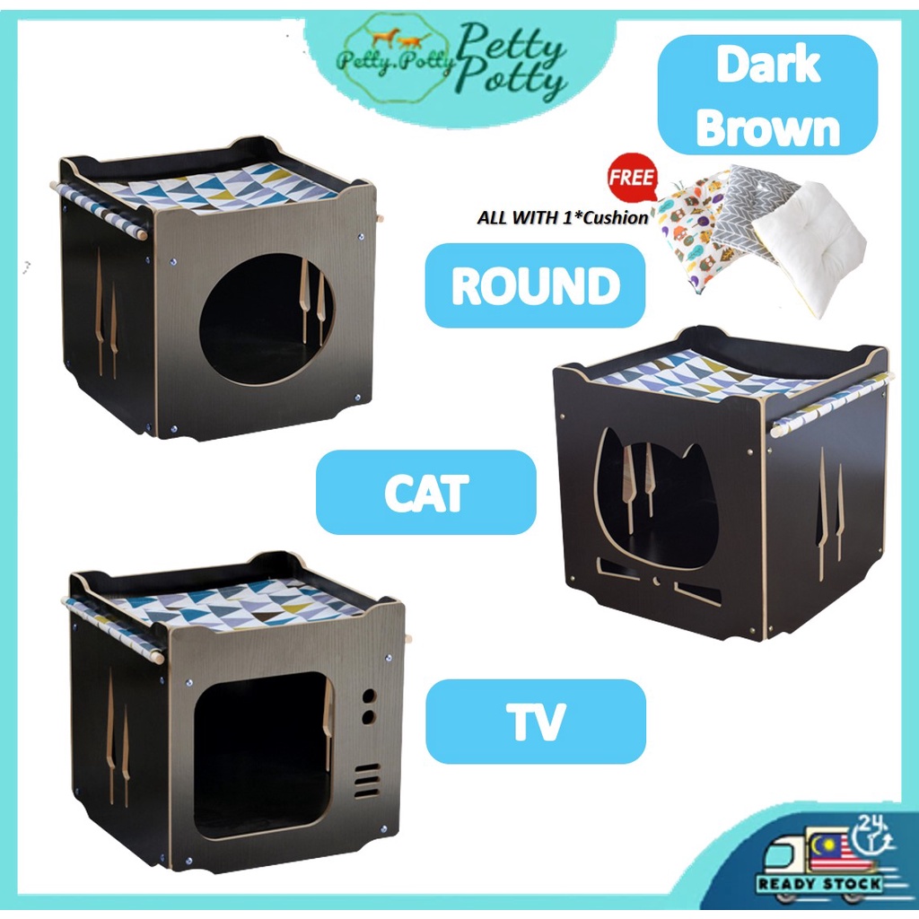 WOODEN CAT HOUSE CAT SQUAR BOX WOODEN BOX LEGO CAT HOUSE WOOD CAGE 木猫屋 ...