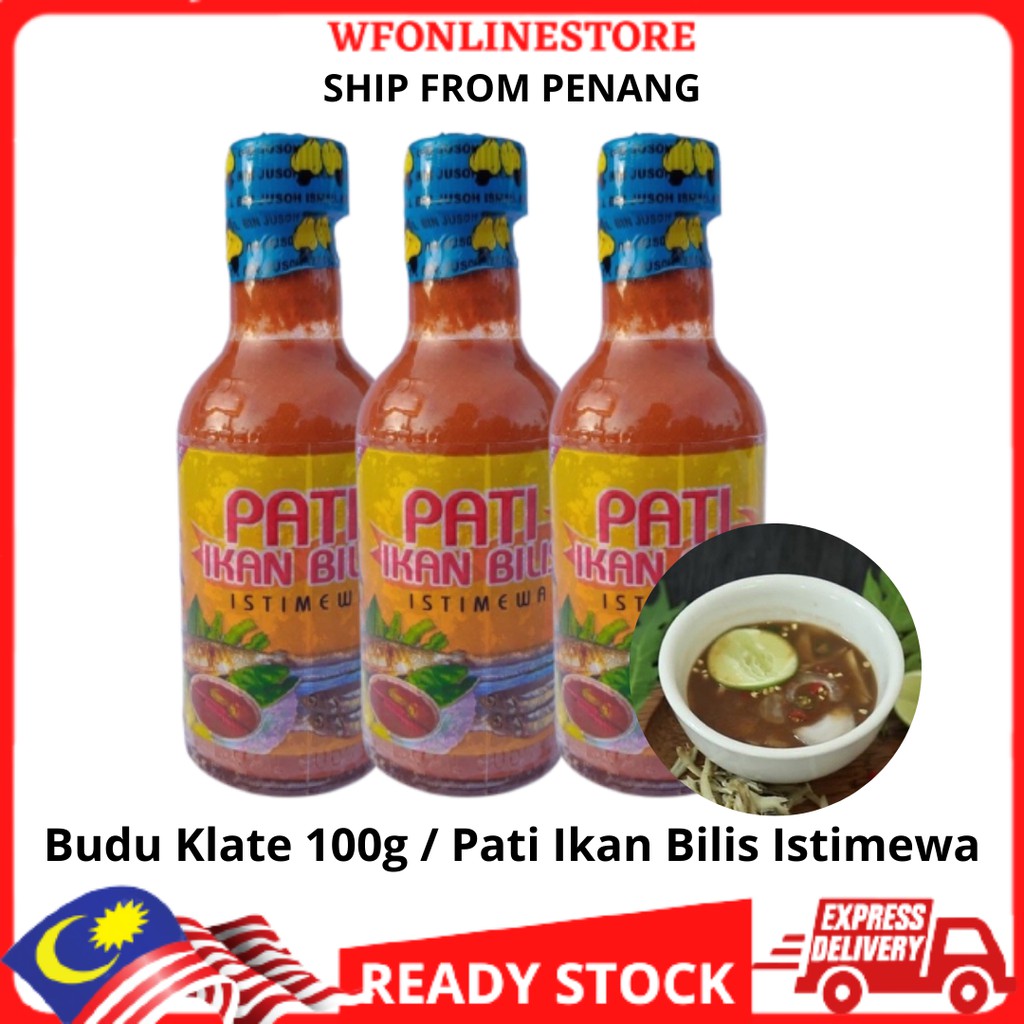 Budu Cap Ketereh Budu Klate Pati Ikan Bilis Istimewa Sos Bilis 100ml ...