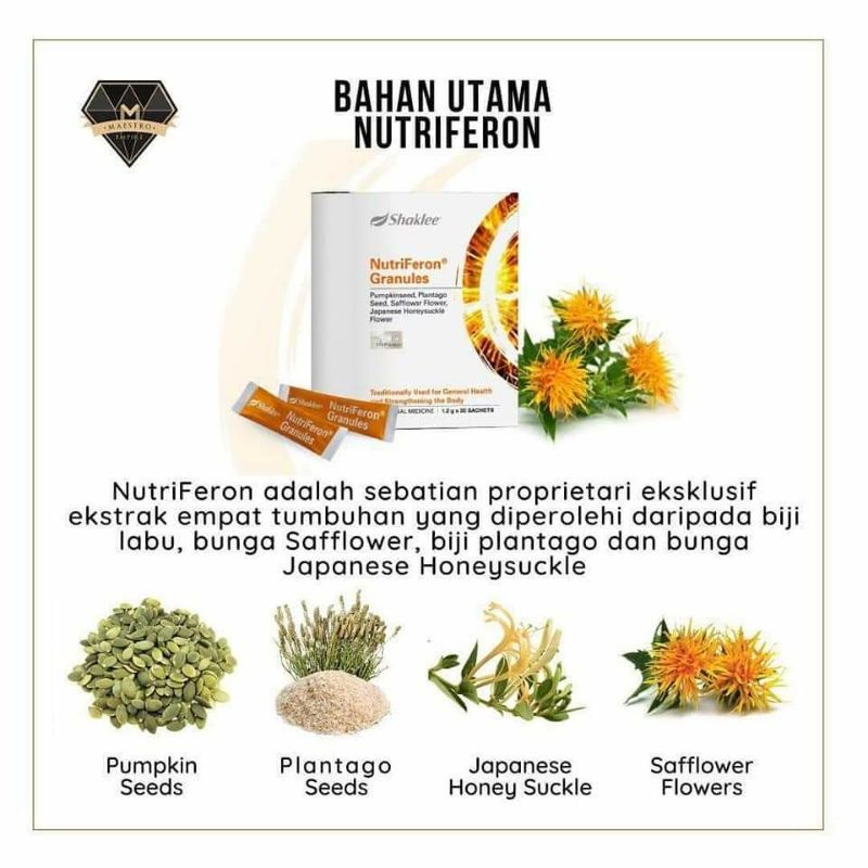 NUTRIFERON GRANULES LOOSE PACK ( 5sachet) | Shopee Malaysia