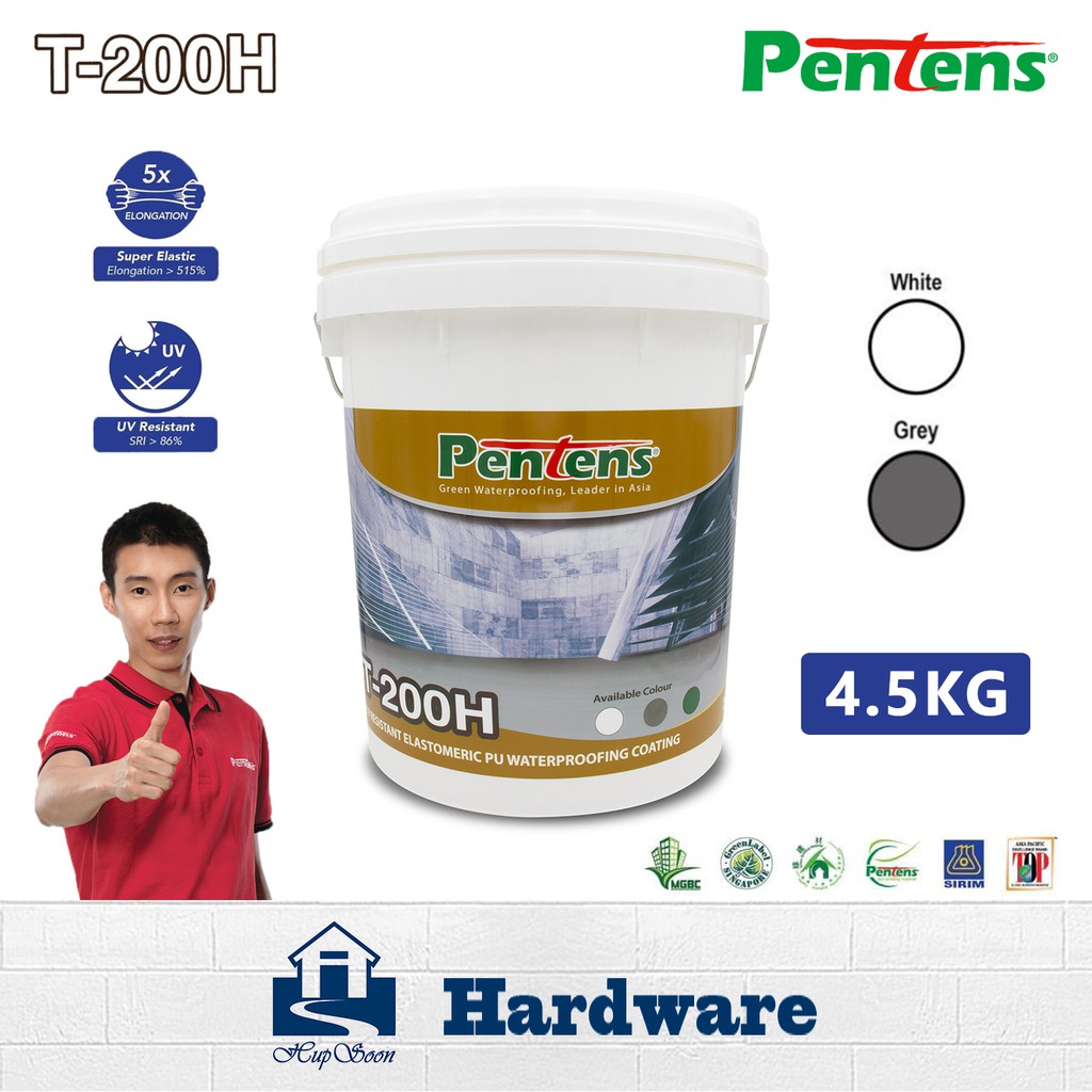 PENTENS T-200H 4.5KG WATER PROOFING UV RESISTANT ELASTOMERIC PU ...