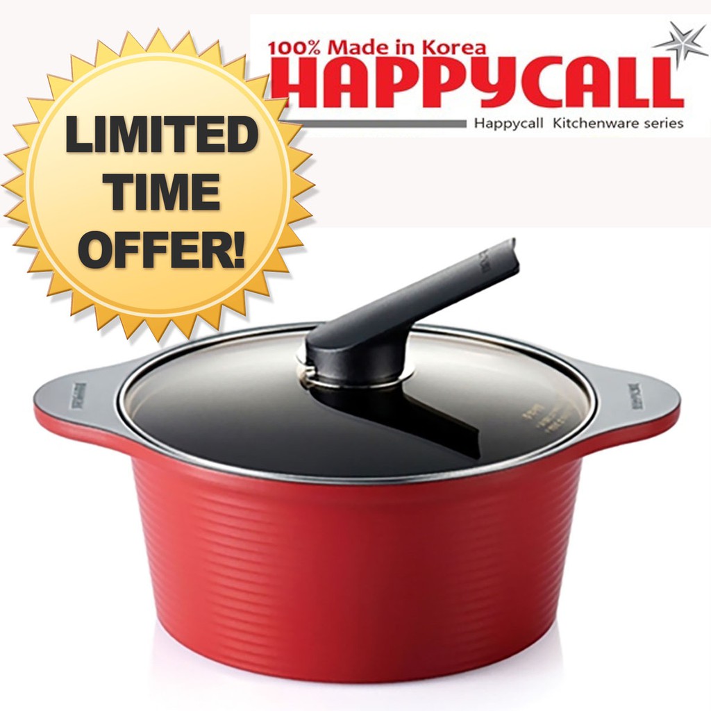 ORIGINAL KOREA HAPPYCALL 24 CM/4.0L ALUMITE SAUCE POT 30019 | Shopee ...