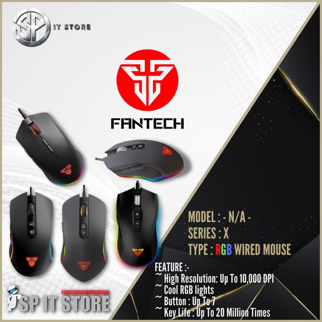 FANTECH RGB WIRED GAMING MOUSE (X SERIES) | Shopee Malaysia