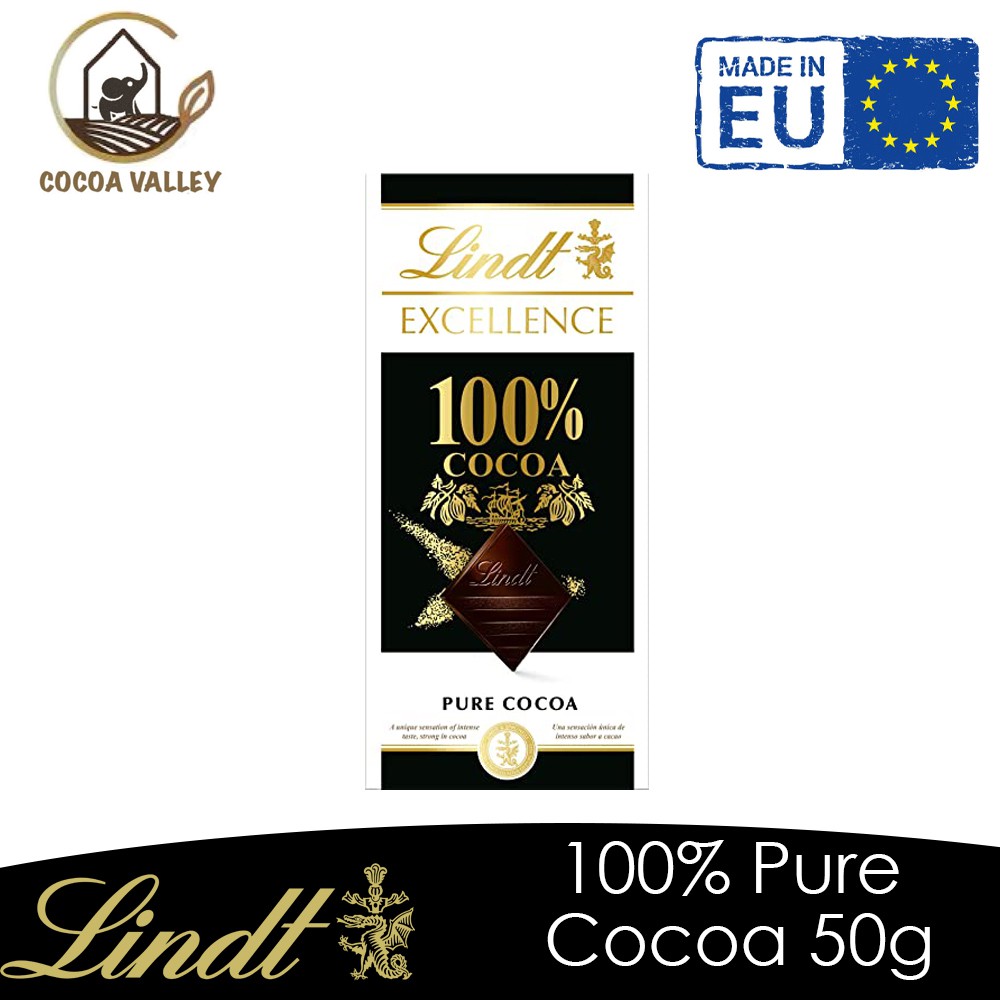 Lindt Excellence 100% Pure Cacao 50g (Swiss Made) | Shopee Malaysia