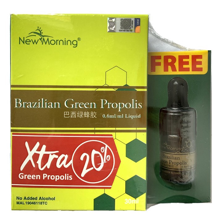 NEW MORNING BRAZILIAN GREEN PROPOLIS 30ML FOC 6ML (EXP 07/2024 ...